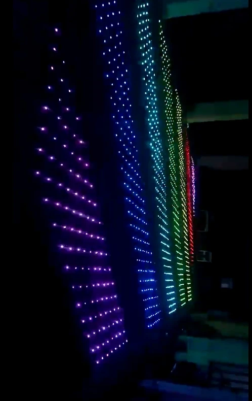 Rk Hot Sale Led Star Drape / Led Curtain Backdrop / Rgb Velvet Curtains ...