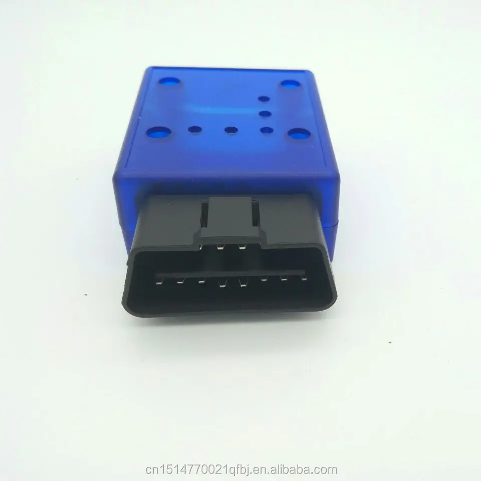 Obd2 Obdii Connector Obd2 Male Connector Plug Socket Obd 2 Blue Cover ...