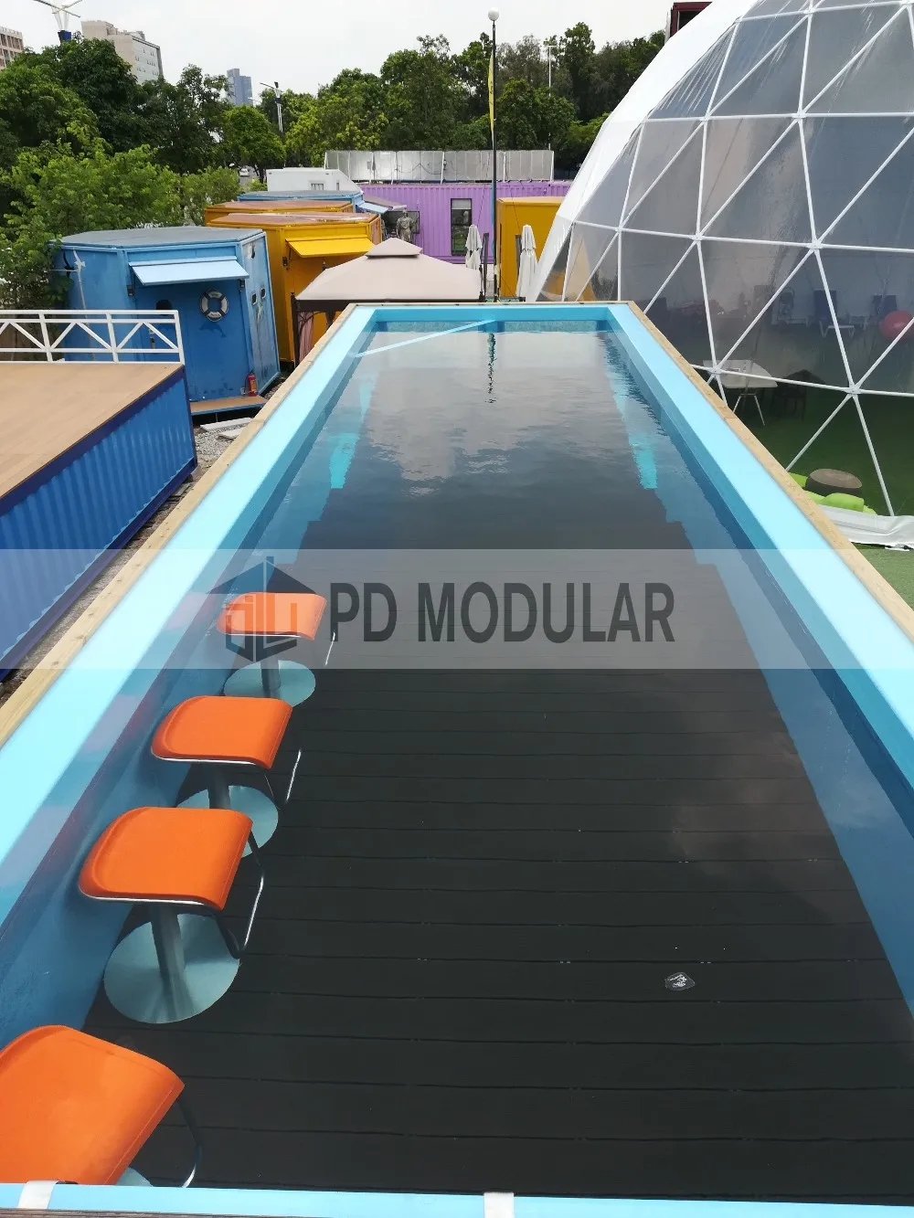 Container Swimming Pool With Unique Appearance,Novel Shape,Wave System ...