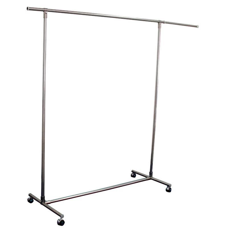 Telescopic Display Wheels Garment Rack H0ttw Stainless Steel Telescopic ...