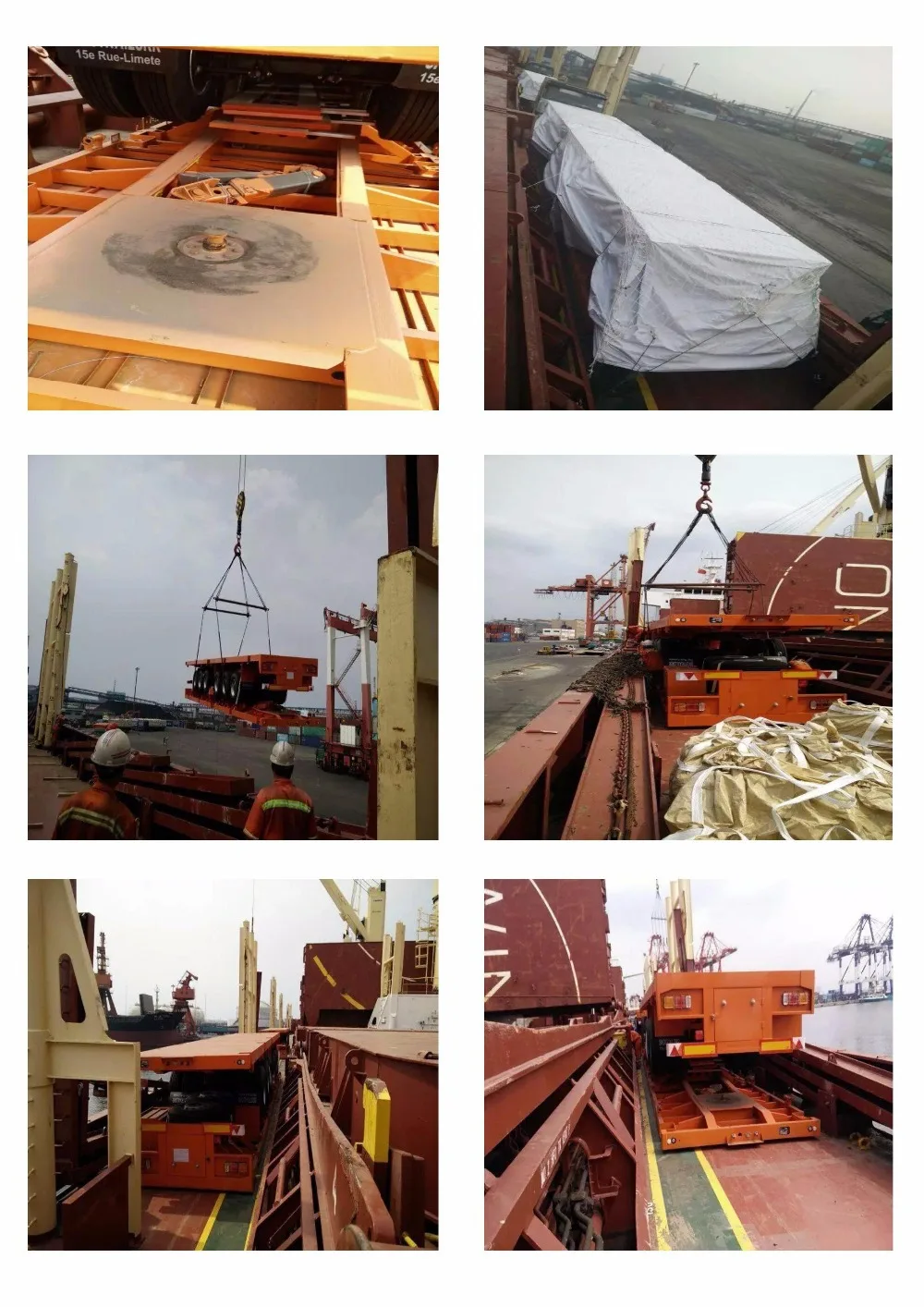 20 Ft 40 Ft Transport Flatbed Container Semi-trailer 40ft Gooseneck ...