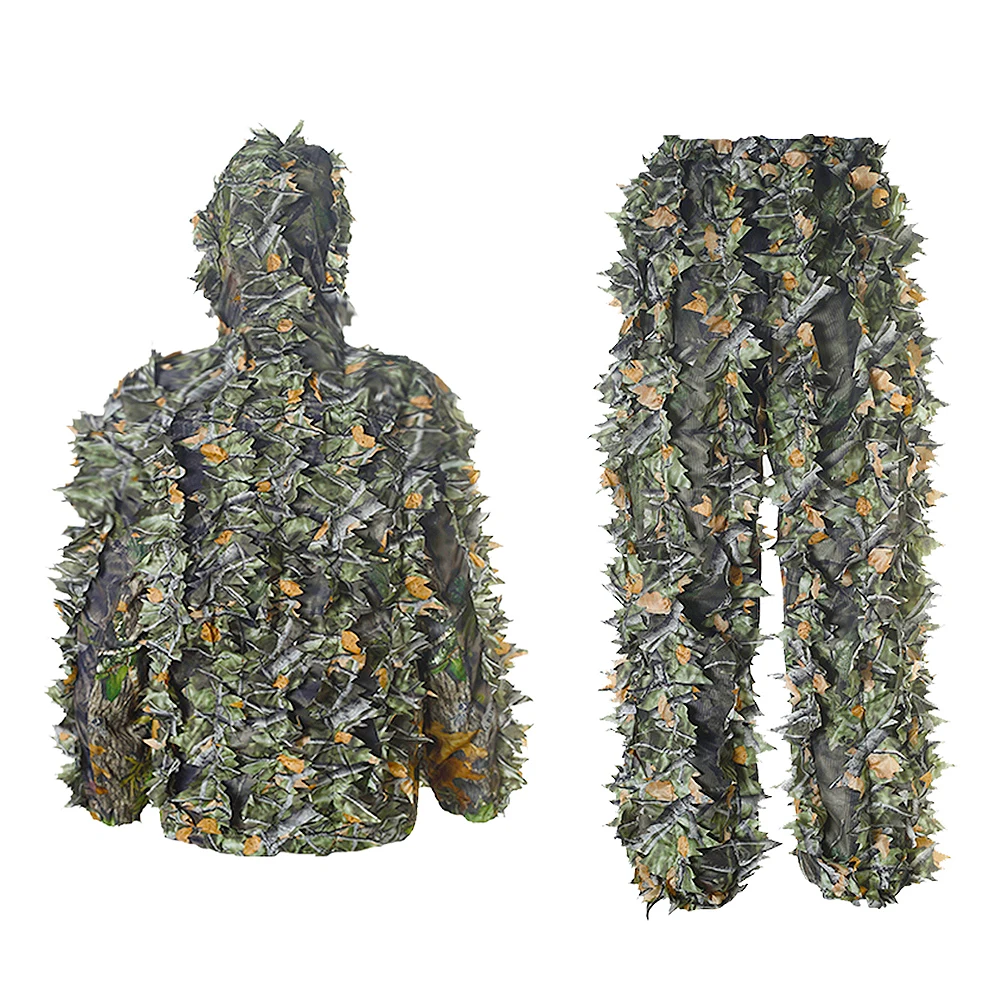 Wholesale Factory Custom 3d Leaf Snow Camo Camouflage Clothing Ghillie Suit - Buy Ghillie Suit ...