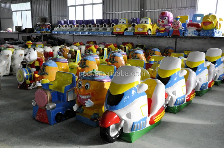 Yellow Duck Coin Operated Animal Amazing Sport Car Kiddie Ride For Mall ...
