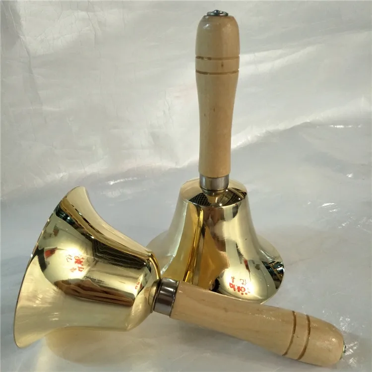 Large Solid Bar Bell Hand Held Service Call Bell Polished Brass Finish ...