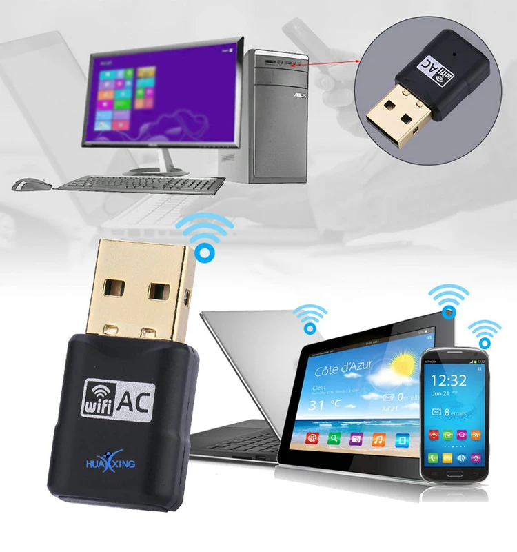 600mbps Realtek Rtl8811au Wifi Direct Adapter 3g 4g Wifi Signal Wifi ...