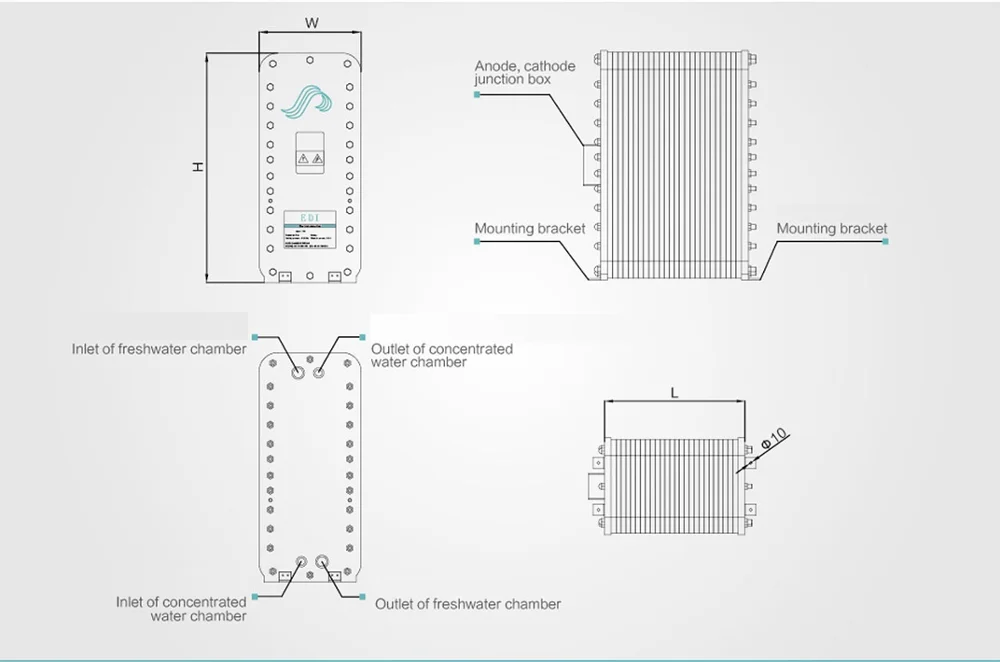 Chinese Supplier Water Deionization System EDI Membrane for Lab