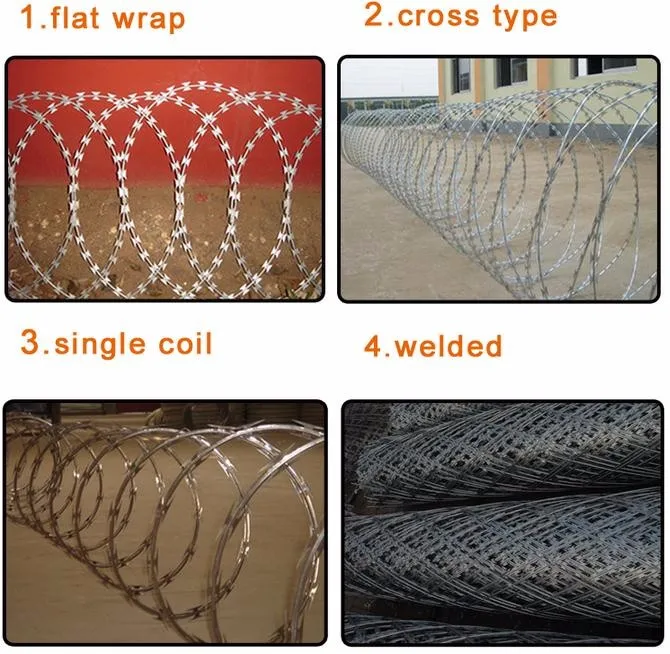 Wires Hot Dipped Razor Barbed Wire Price For Sale/galvanized Concertina ...