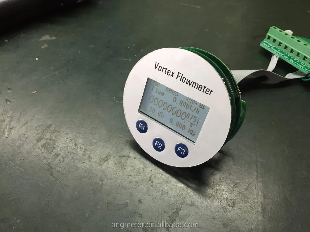 Digital Flow Totalizer Rs485 Communication Protocol Output For Gas And Liquid Measuring Vortex ...