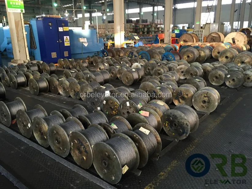 Elevator Parts Traction Machine Steel Wire Rope Price For Elevator Hoistway Ropes Gustav Wolf Or ...