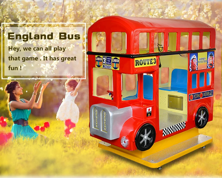 Winking Coin Operated Kiddie Rides - Mini London Bus