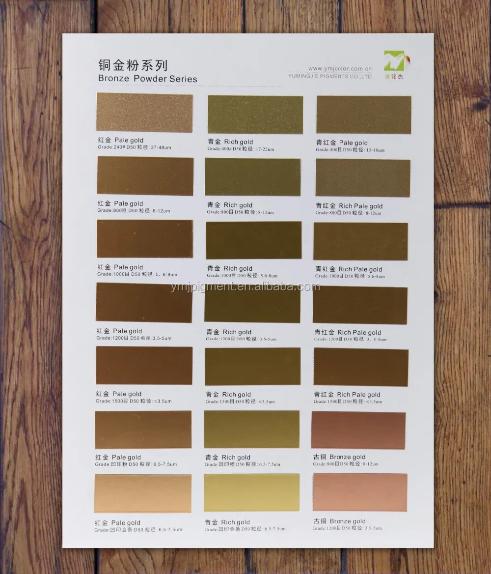 25kg/drum Pure Golden Pale Bronze Powder Pigment For Coat Paint - Buy ...