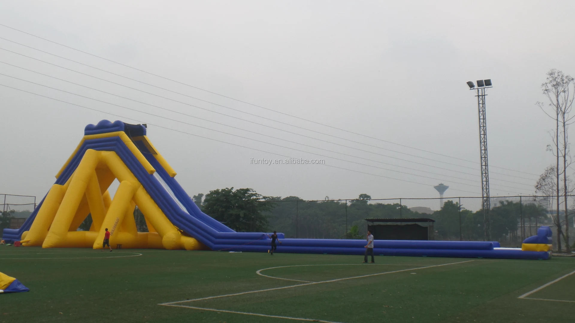 Avalanche Single Lane Inflatable Zip Line - Fun & Safety