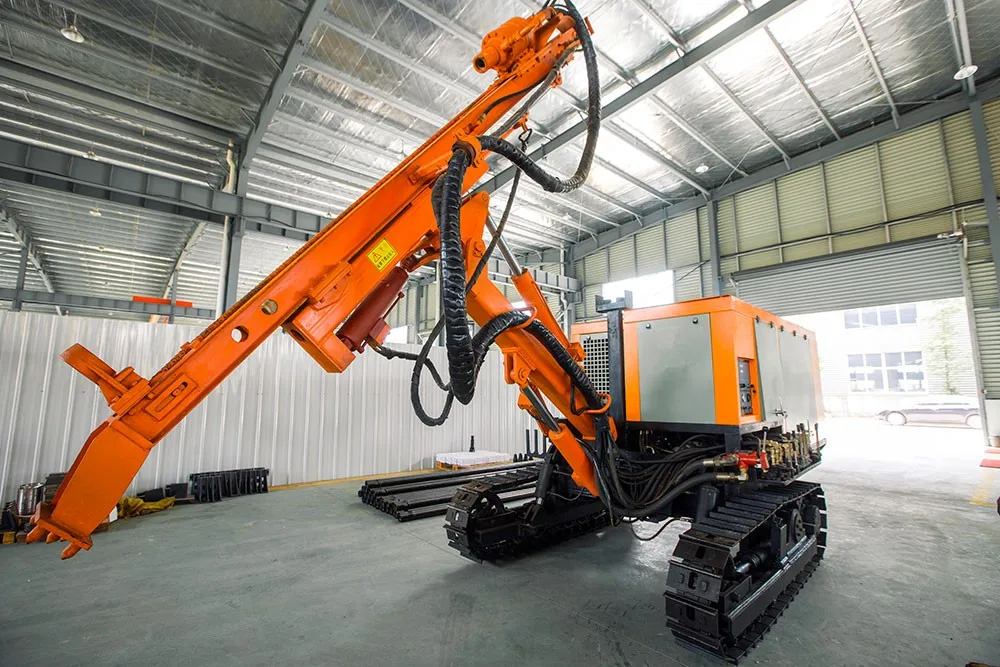 Portable Mining Crawler Drill Rig Machine With Air Compressor For ...