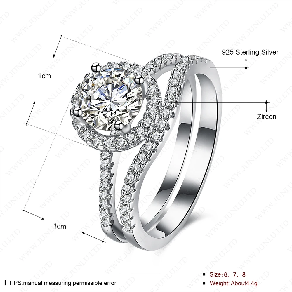 925 Sterling Silver Wedding Rings for Women - Stylish Engagement Bands ...