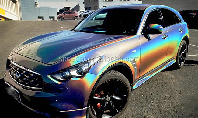 New Iridescence Laser Grey Color Chrome Holographic Vinyl Film - Buy ...
