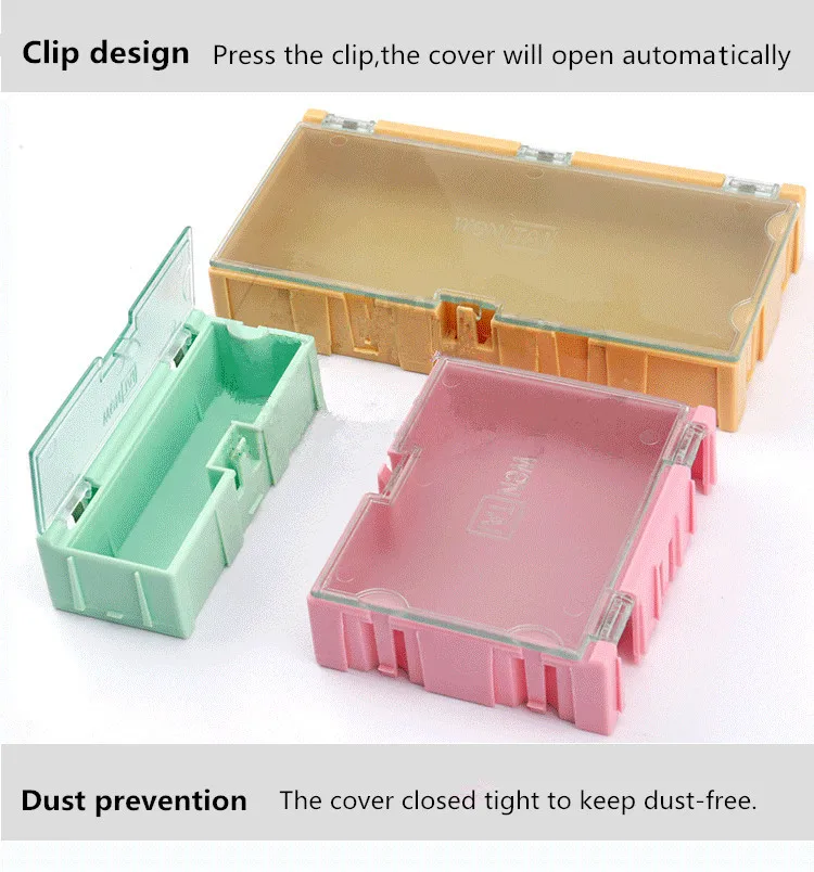 SMD SMT Electronic Storage Box IC Electronic components storage Box ...