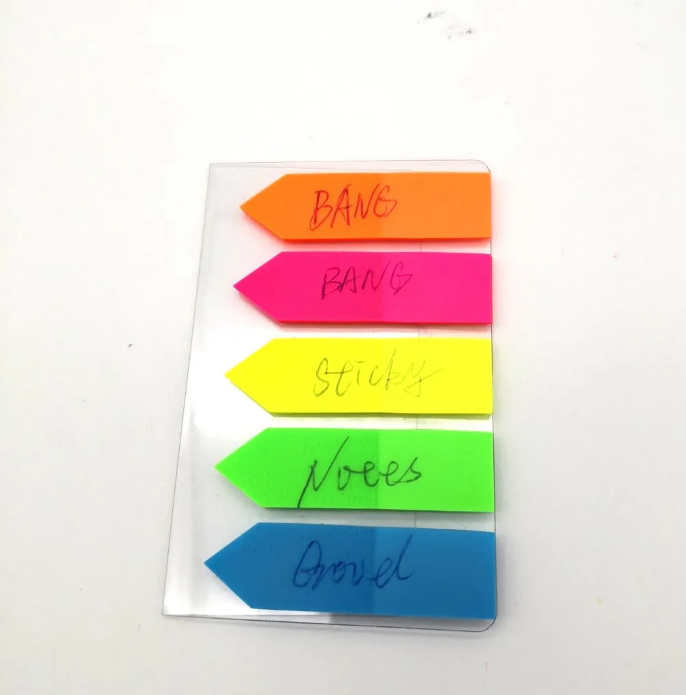 Pet Color Assorted Self-adhesive Arrow Sticky Notes For School And ...
