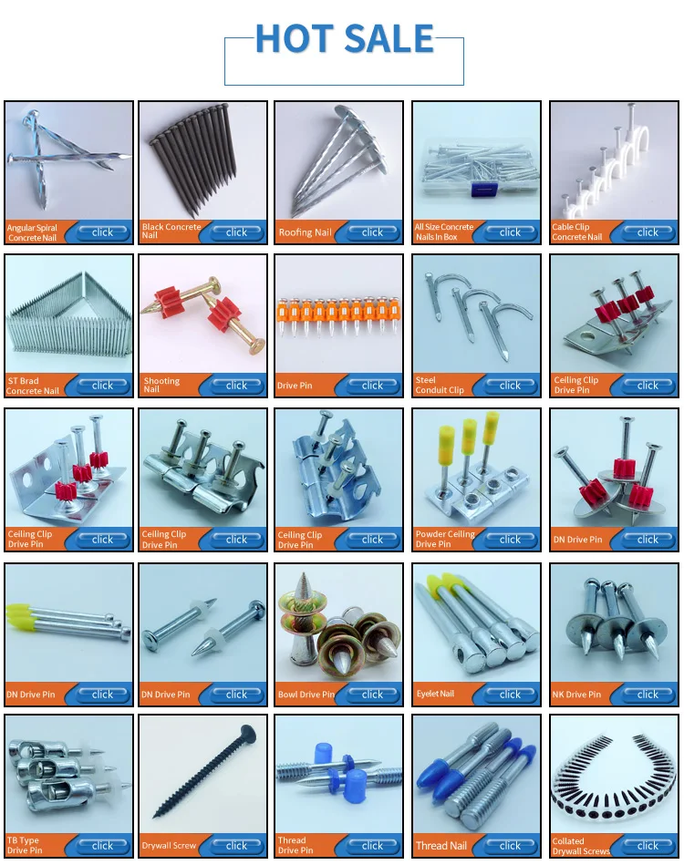 Professional Steel Conduit Hook Nail / Steel Pipe Clip Nails / Steel ...