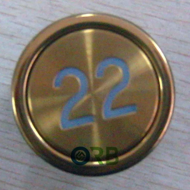 Golden Elevator Push Button - Modern & Durable Elevator Parts