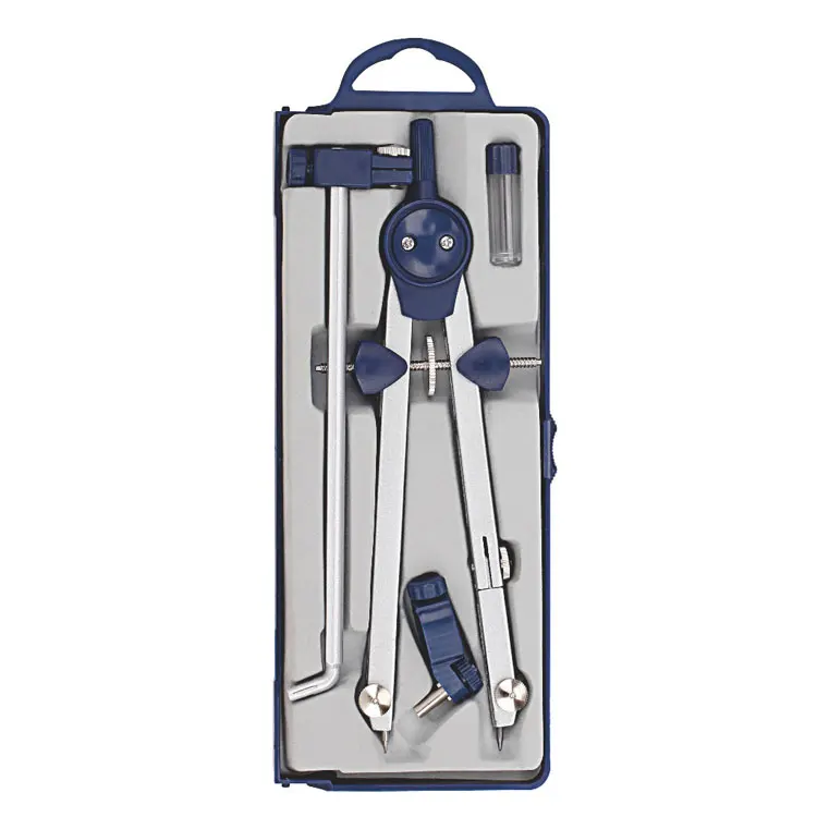 School Student Geometry Drawing Compass Set In Blue Box - Buy Drawing ...