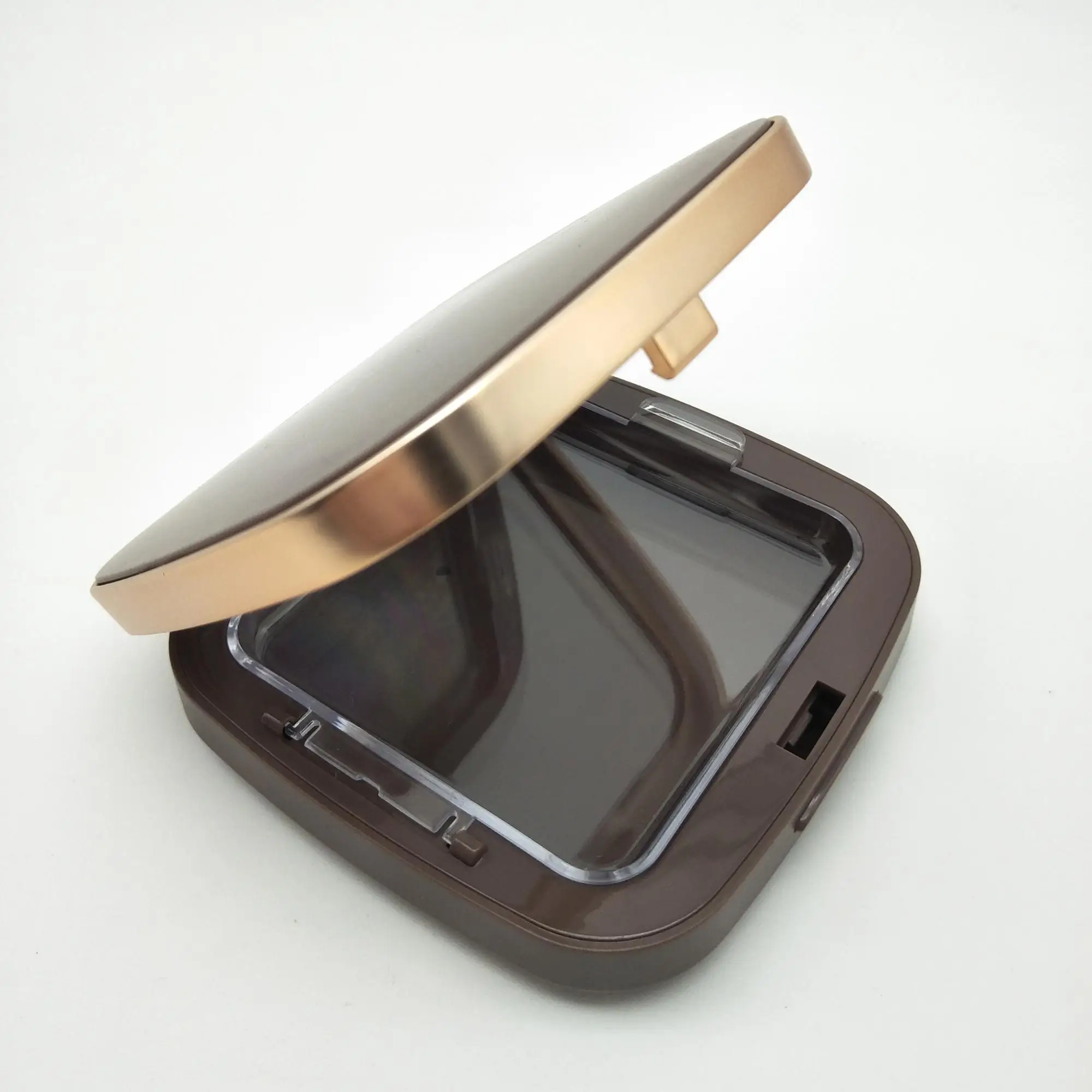 Empty Compact Cosmetics Packaging Pressed Powder Case Wh-f153 Square ...