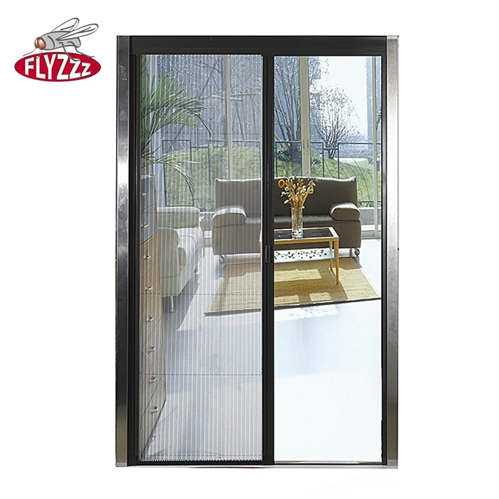 Diy Pleated Mesh Folding Mosquito Protection Door Plisse Insect Screen ...