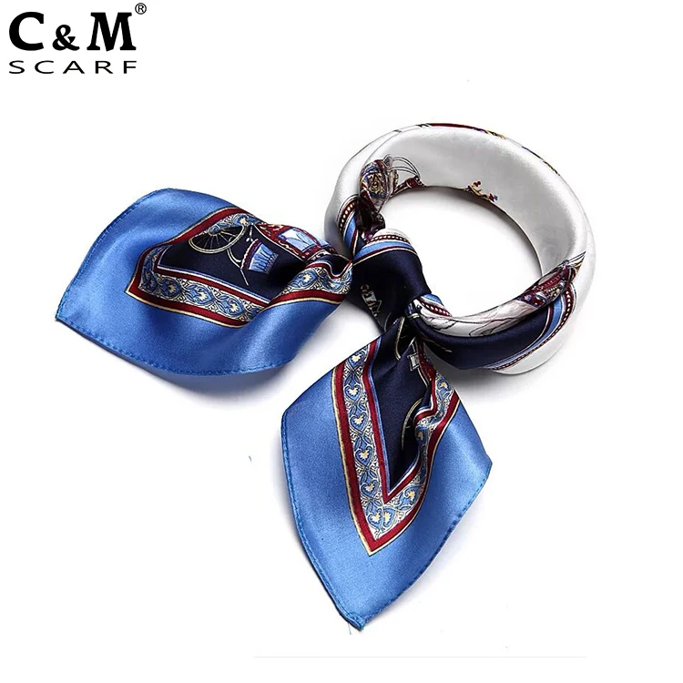 Air Hostess Square Silk Scarf - Customizable & Certificated