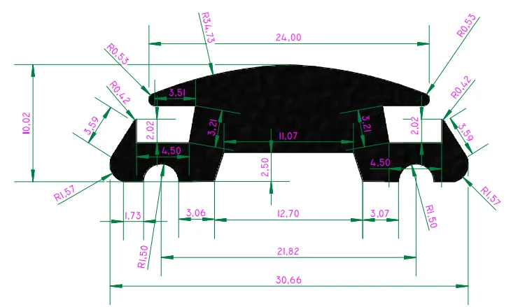 Professional Supply O H Section Inner And Outer Epdm Reefer Container ...