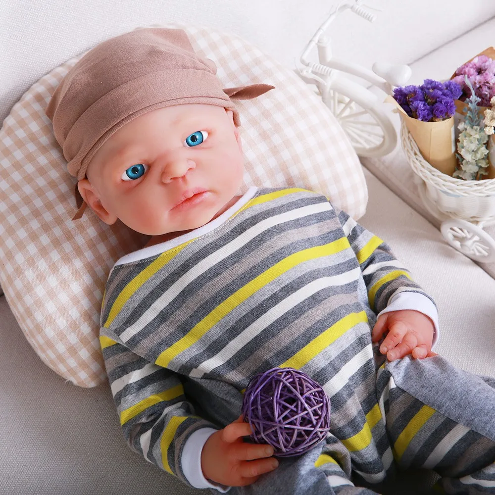 21 Inch Lifelike Soft Silicon Newborn Baby Boy Doll - Buy Soft Silicon ...