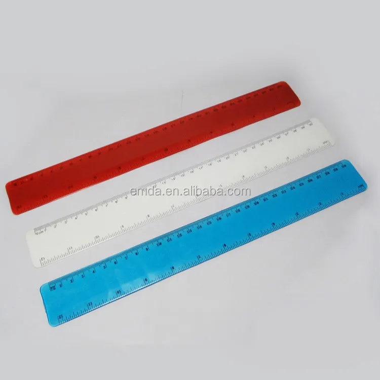Hot Sale 30cm Clear Pvc Flexible Soft Plastic Ruler For Office School ...