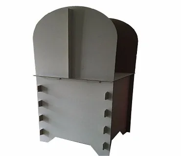 2 Person Corrugated Cardboard Voting Station Booth - Buy Cardboard ...