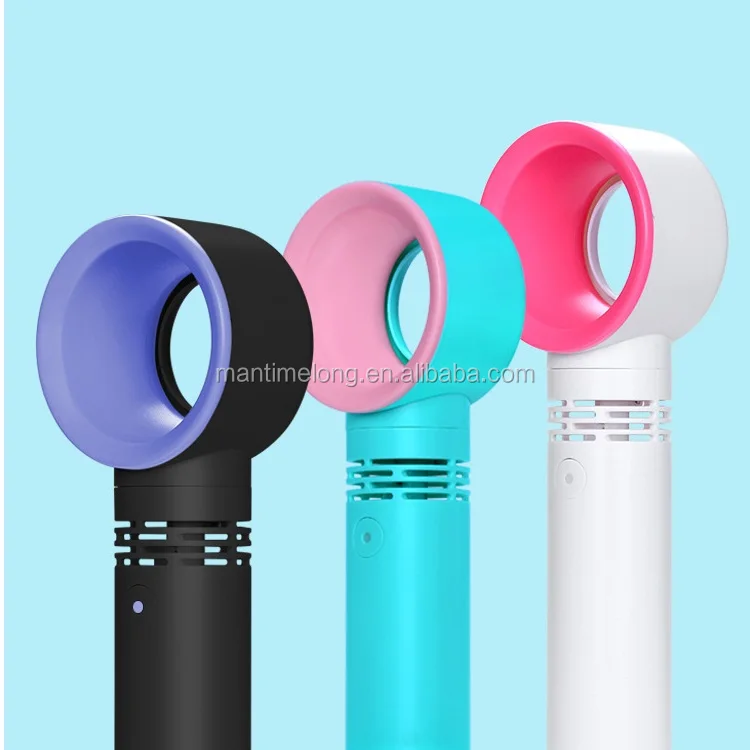 Usb Rechargeable Portable Bladeless Fan Handheld Mini Cooler No Leaf ...