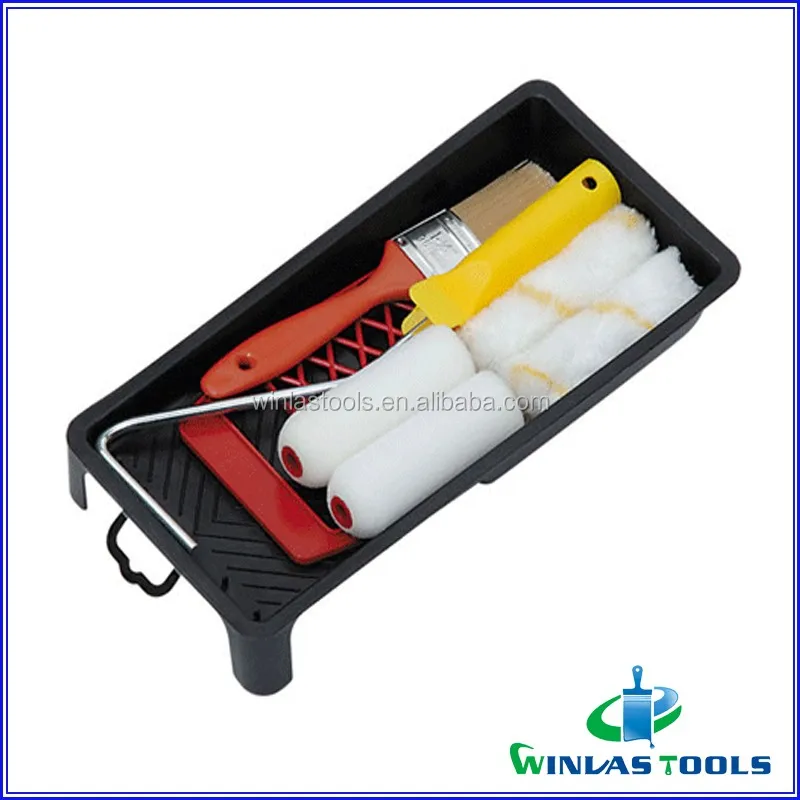 4'' Full Set Paint Tray Kit Painting Roller Brush - Buy 4'' Full Set ...