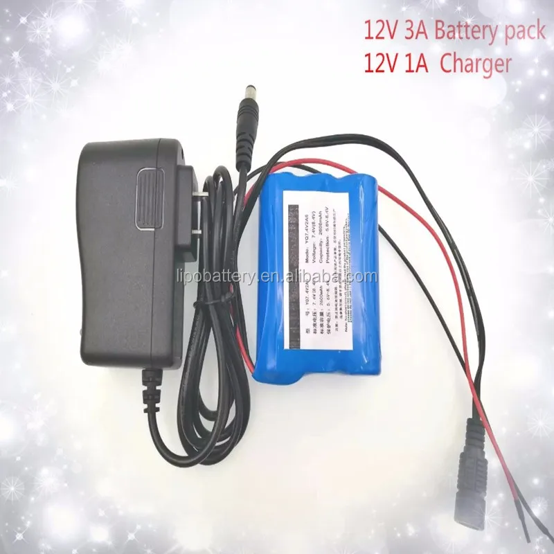 Factory Supply 12 V 3000 Mah 18650 Li-ion Rechargeable Battery Pack And ...
