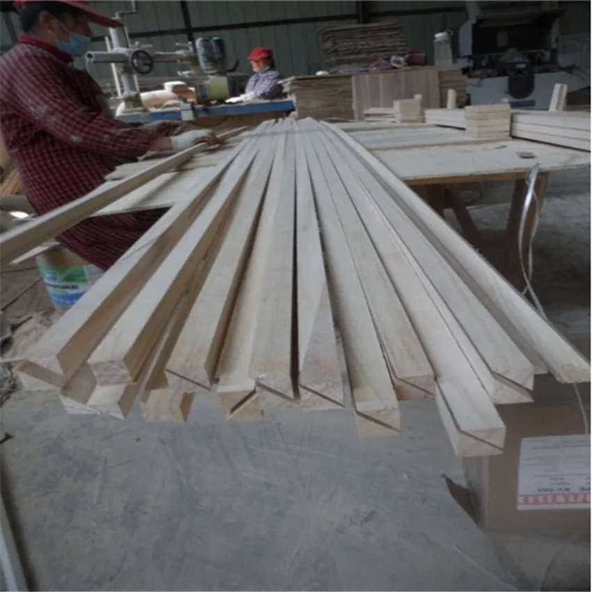 Paulownia Triangl Wood Strip Chamfer Strip Timber Fillet - Buy ...
