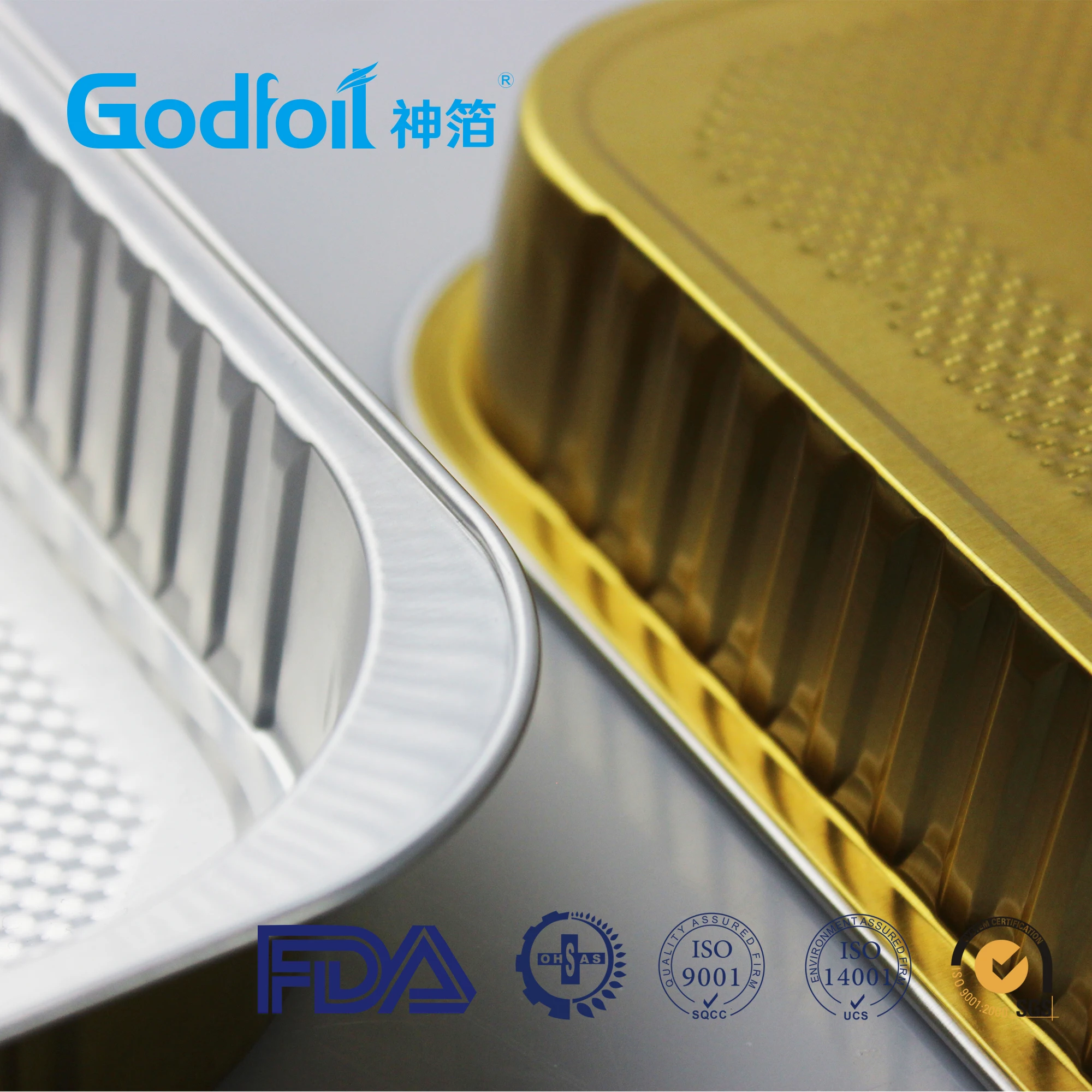 Smooth Wall Aluminum Foil Container With Lids Premium Bakery Foil Pan ...