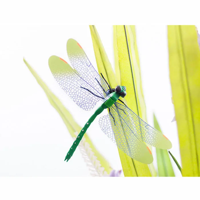 12cm Plastic Artificial Realistic Fake Simulated Dragonfly For Garden ...