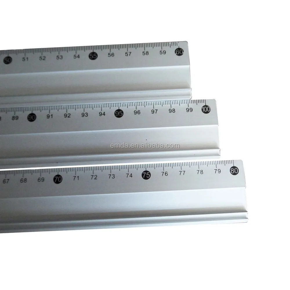 Office Custom Logo Straight Aluminium Big Size 1meter Ruler - Buy ...