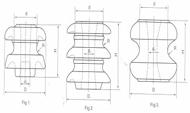 Porcelain Clevis D Iron Spool Insulator - 70KN Tensile Strength