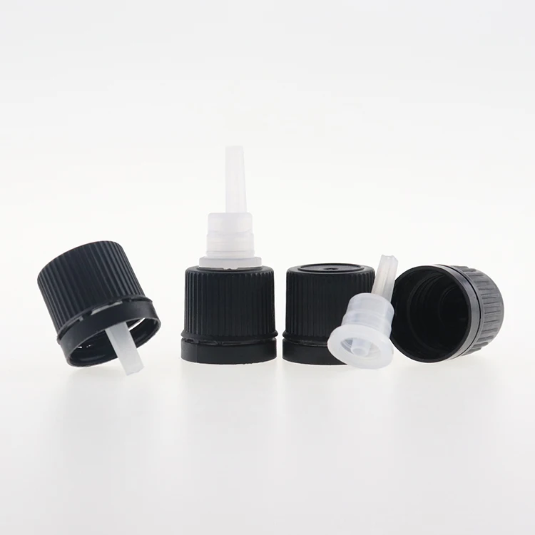 Tamper Evident Plastic Child Black Resistant Dropper Cap 18mm With Plastic Dropper Stopper - Buy ...