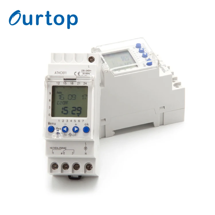 Din Rail Installation Digital Programmable Time Switch Seconds Control ...