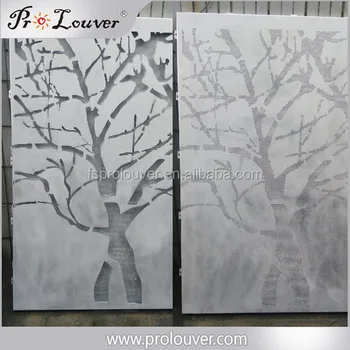 Tree Design Professional Aluminum Perforated Sheet/panel,Picture ...