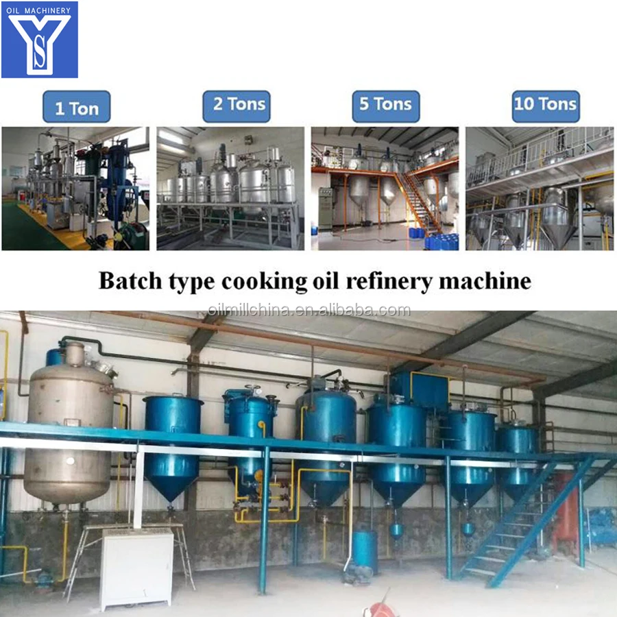 Small Cooking Oil Sunflower Oil Peanut Oil Refining Unit