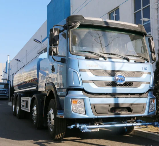 Byd 8*4 12wheels 30 Tons Electric Water Tanker Truck Cleaning Truck ...
