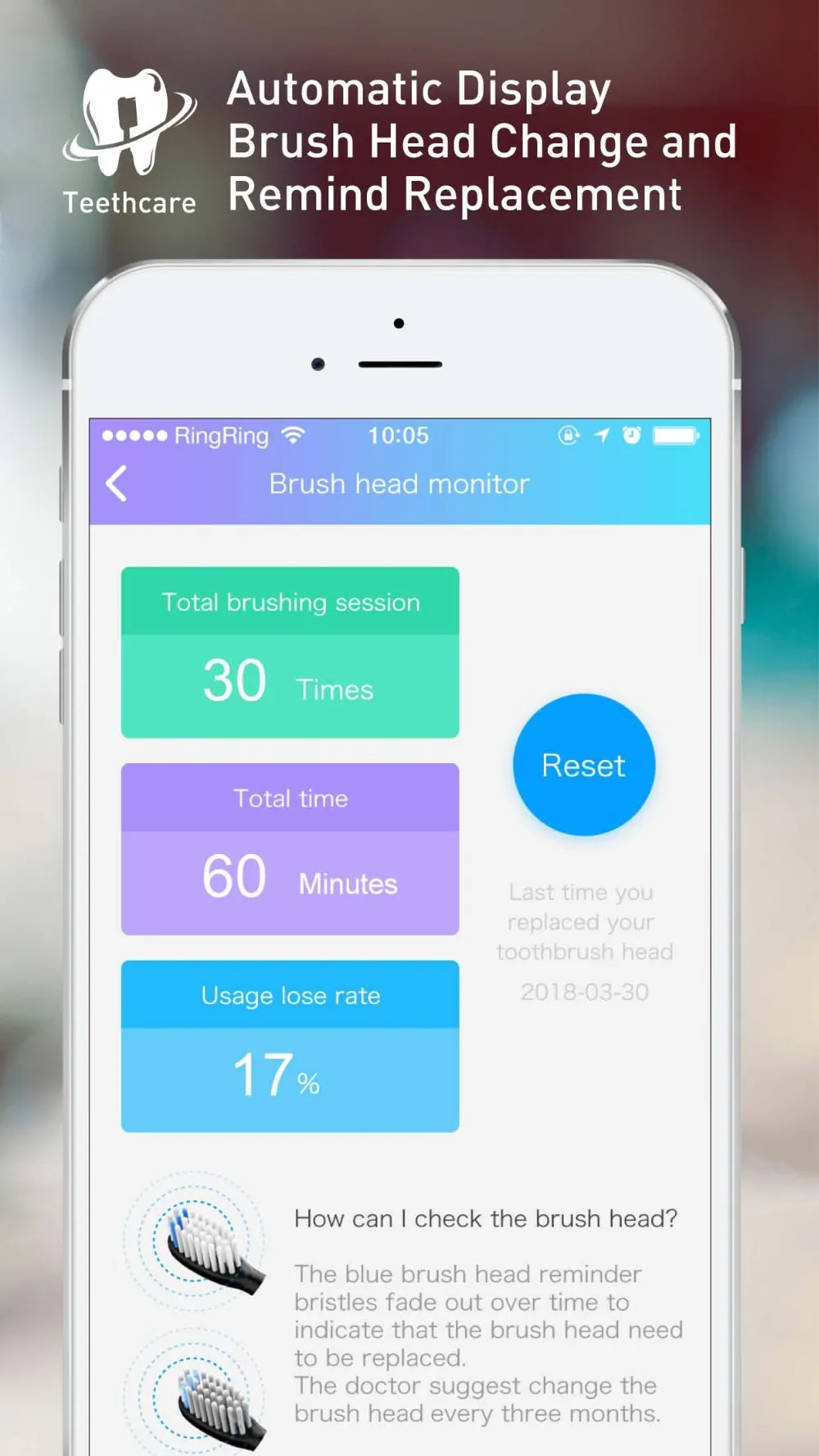 Smart Bluetooth Electric Toothbrush - Track Your Brushing