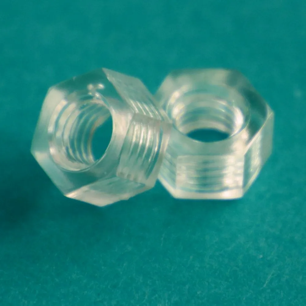 Plastic Polycarbonate (PC) Hexagon Nut - Durable & Versatile