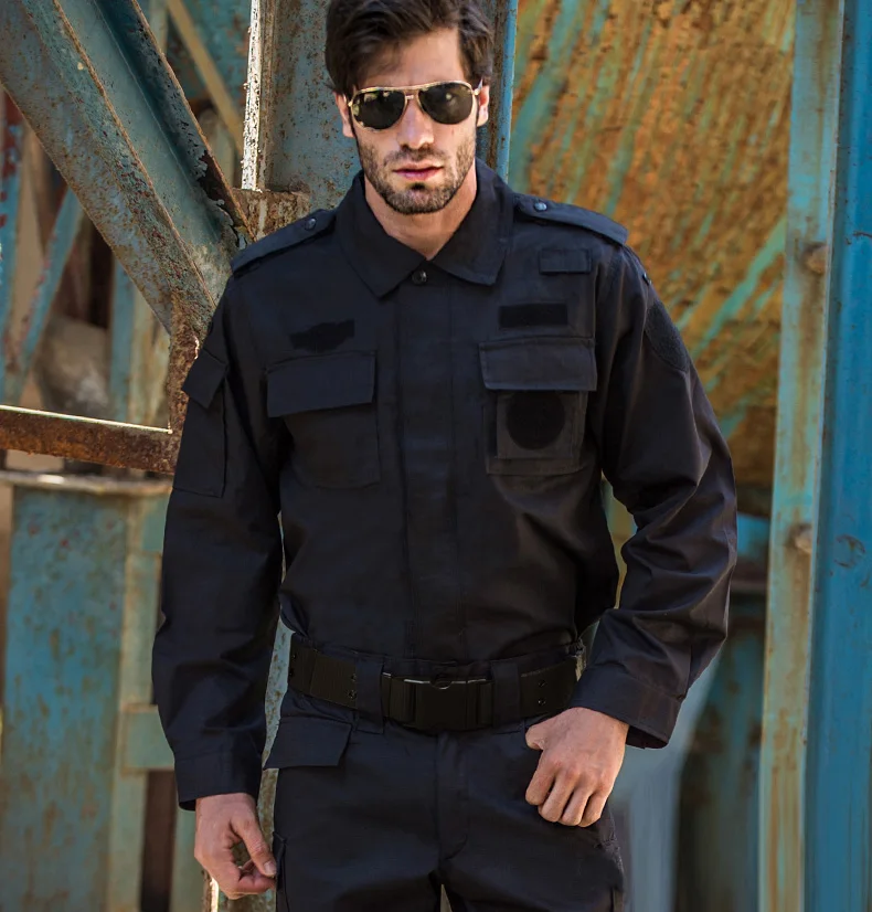 デザイン警備員制服警官スーツ警備員将校制服服黒 - Buy 男性セキュリティ制服セキュリティガードの服カスタムロゴ卸売格安デザインセキュリティ ...
