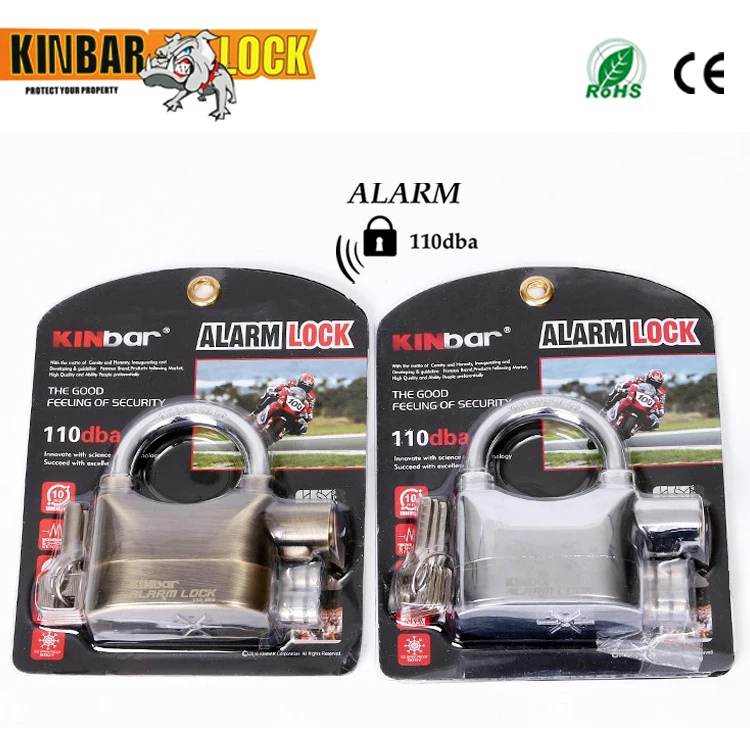 Kinbar Padlock With Alarm System Lock - Buy Alarm System Lock,Kinbar ...