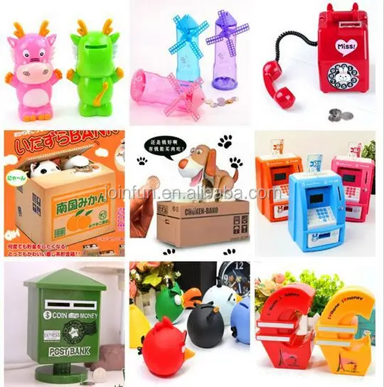 Customize Car Shaped Coin Bank - Kids Plastic Money Box