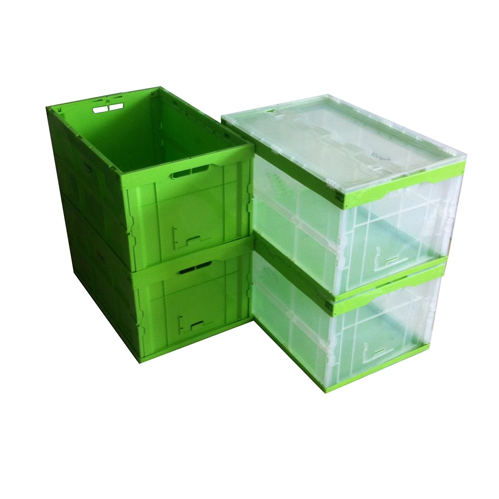 60l Packaging Storage Plastic Foldable Box With Lid - Buy Storage ...